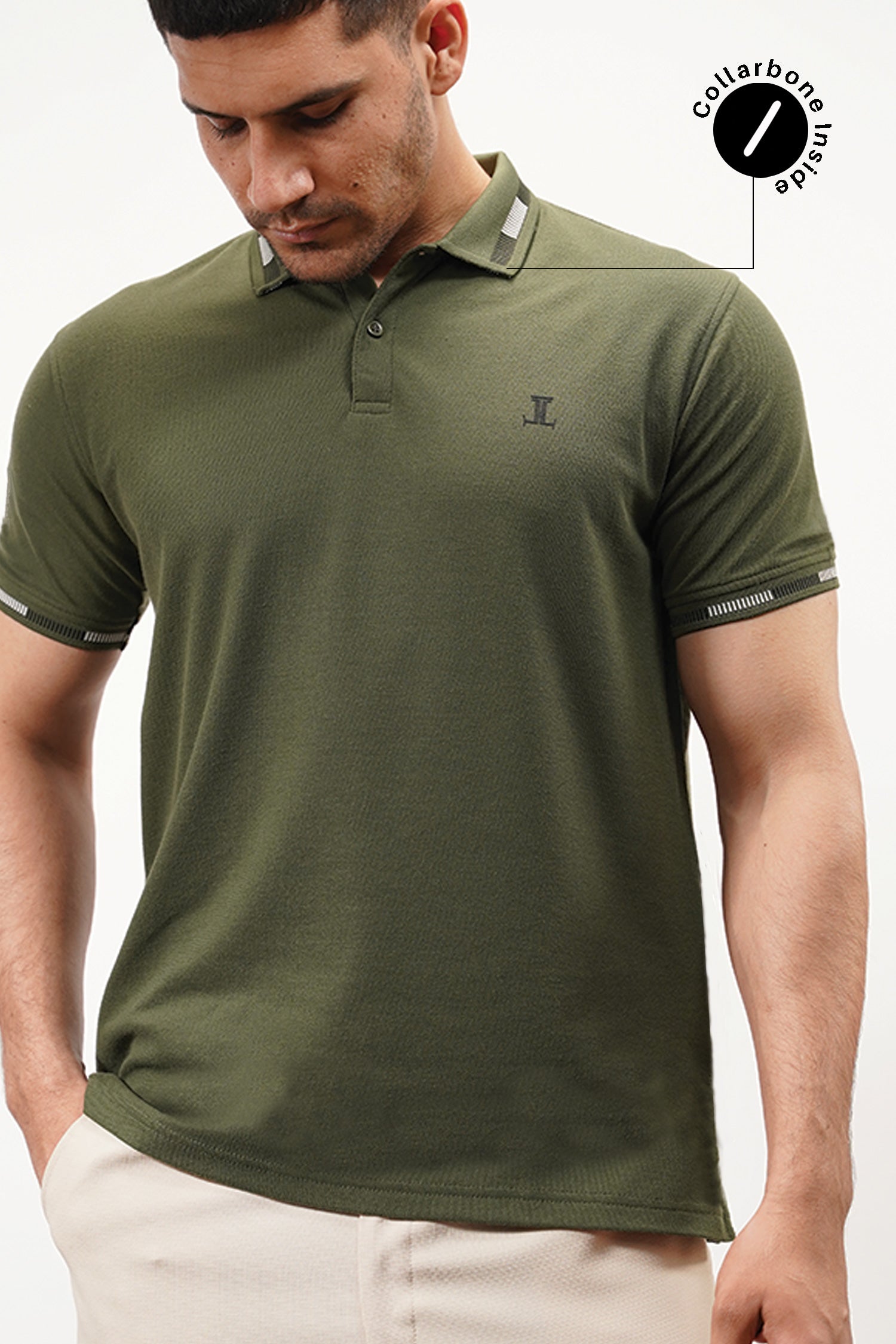 Taylor - Mens Summer Polo Shirt in Olive Green | JULKE – JULKÉ