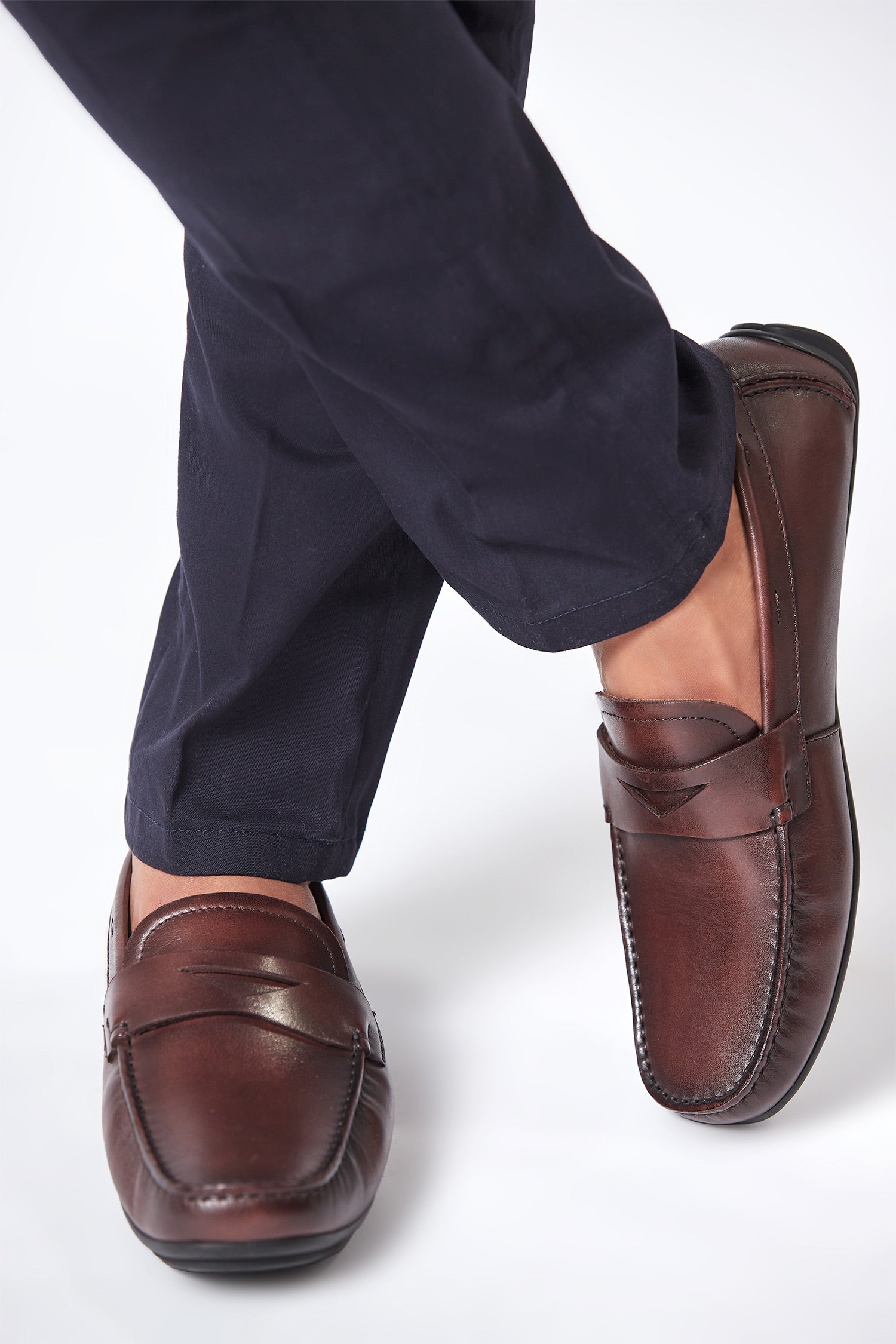 Harvey - Mens Shoes In Coal Brown Color | JULKE – JULKÉ